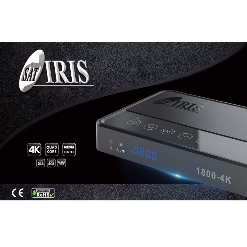 Sat-receiver IRIS 1800 4K - DiscoAzul.com